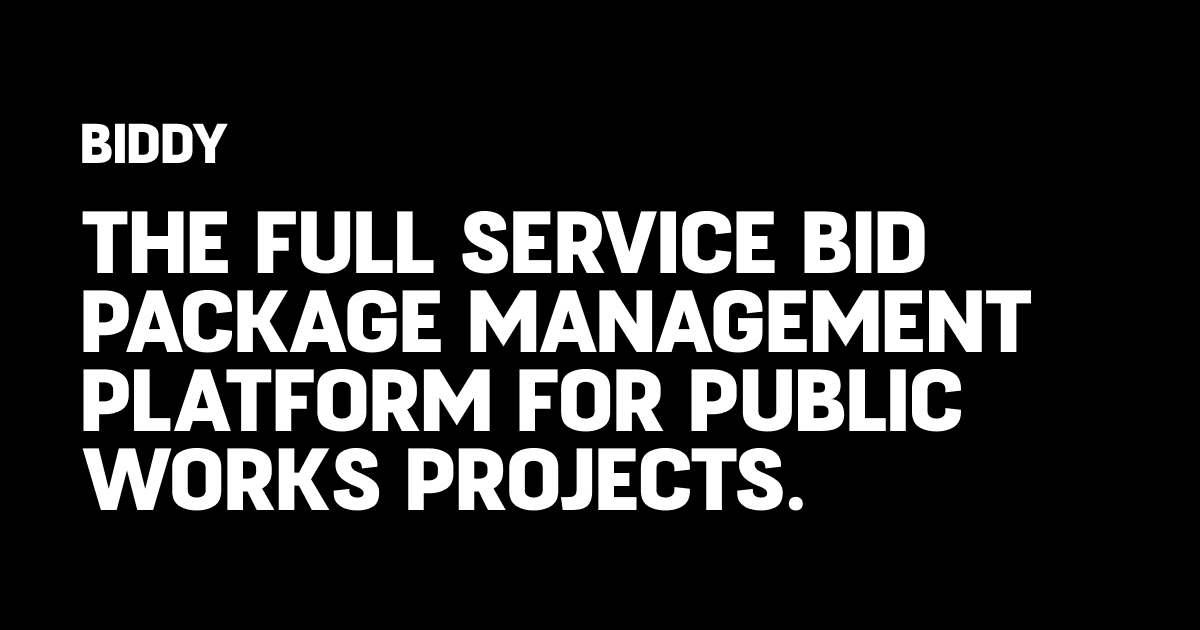 Biddy Projects - Construction Projects - Public Works Bidding